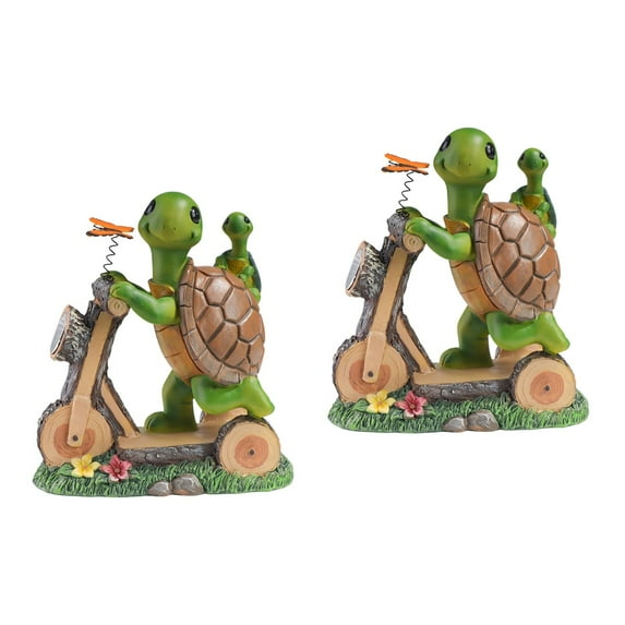 Set of 2 Turtle Solar Light Sculpture Baby Toys Rabbit Plush - Walmart.com