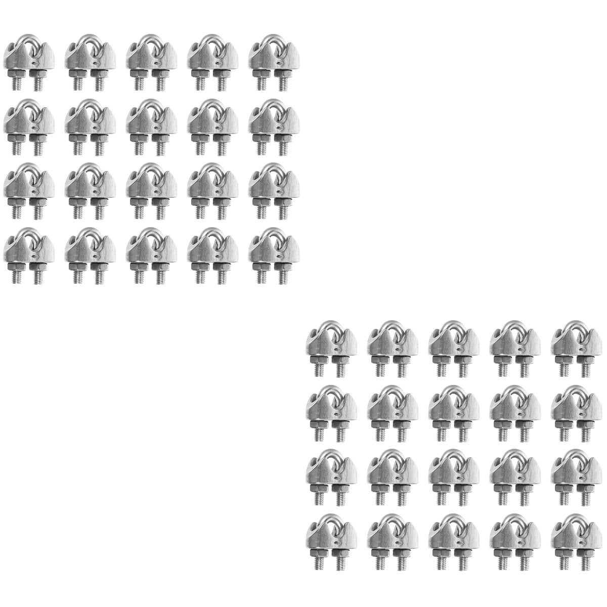 Set of 2 U Type Clamp Wire Rope Clips Dedicated Terminal Block Throttle ...