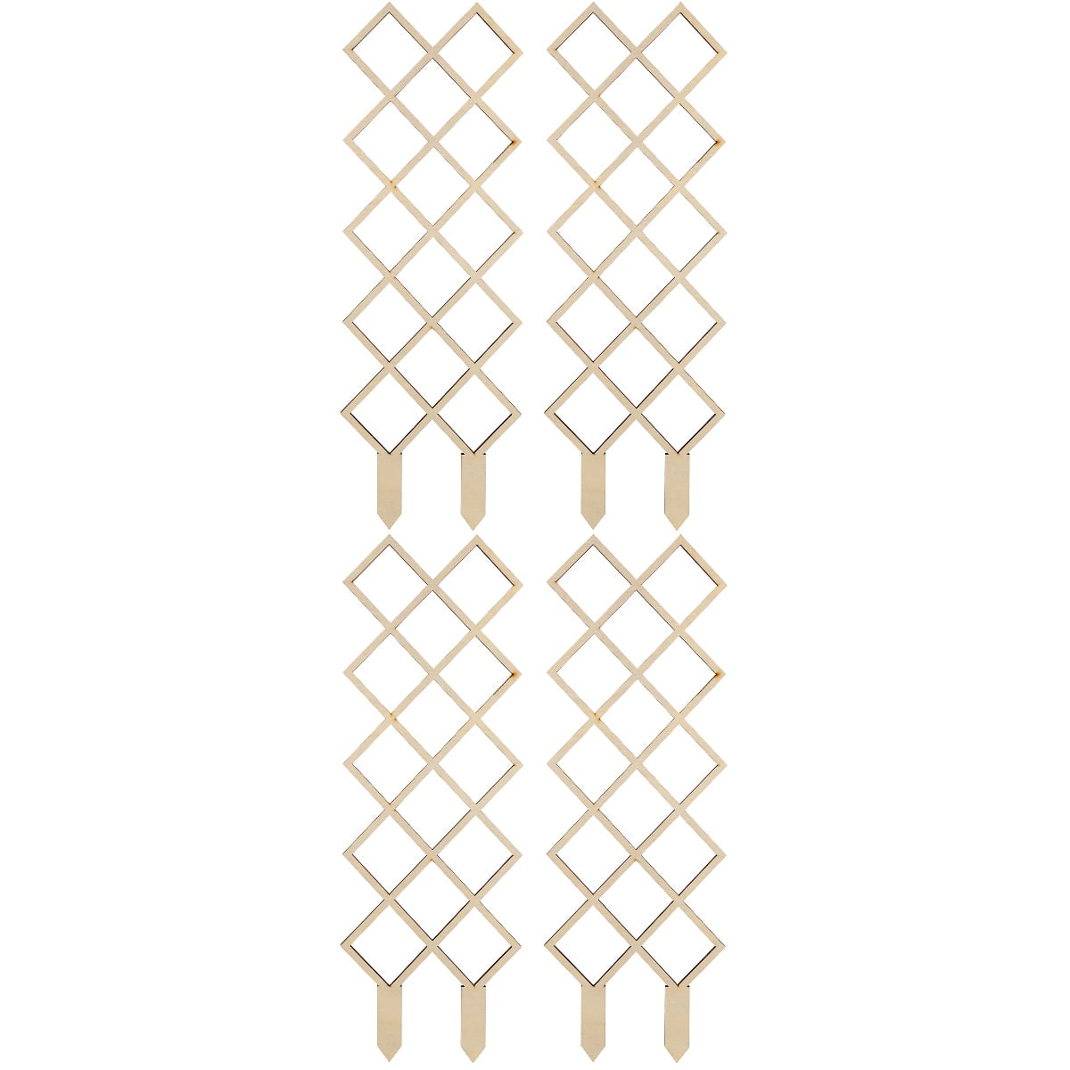 Set of 2 Vine Plant Climbing Stand Garden Trellis for Plants Lattice ...