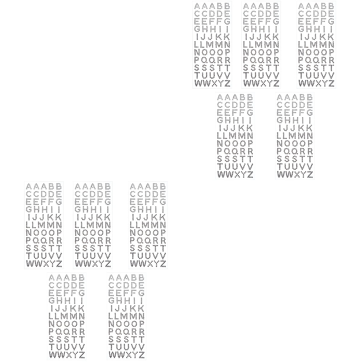 Set of 2 Vinyl Letter Stickers Number Alphabet Diamond - Walmart.com