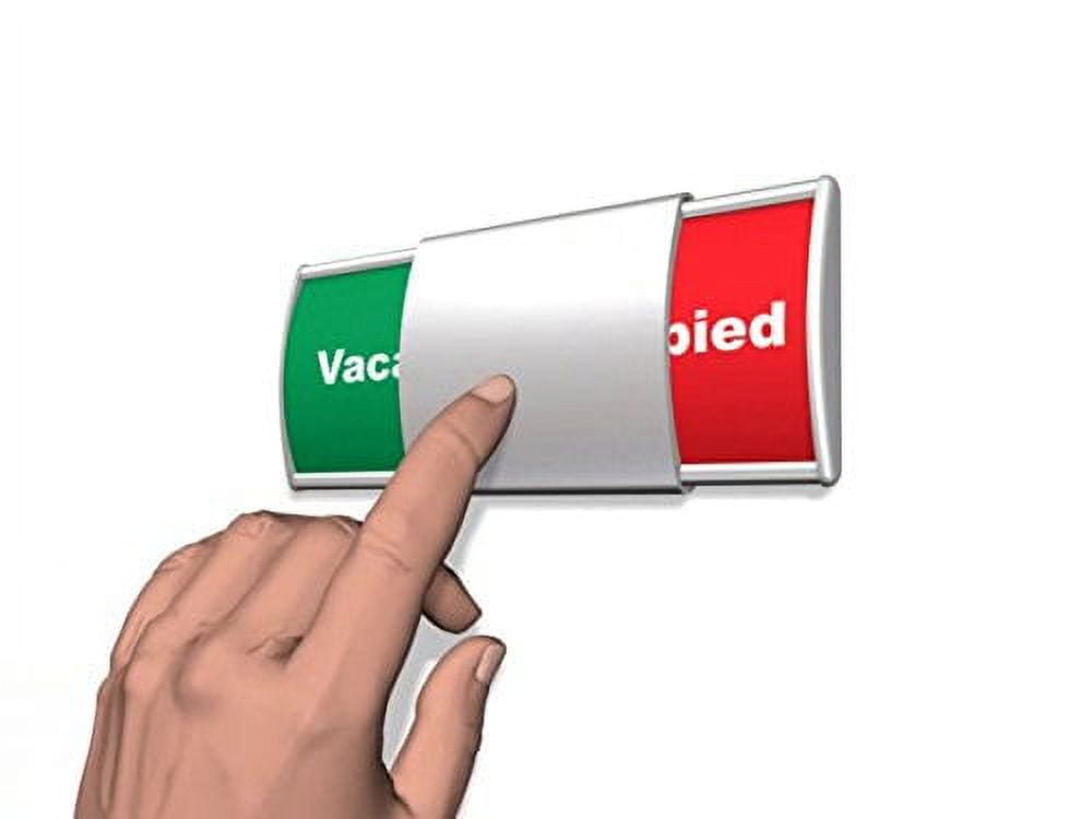 Set of 2, WALL DOOR MOUNT SLIDER SIGN HOLDER FRAME DISPLAY CURVATURE ...