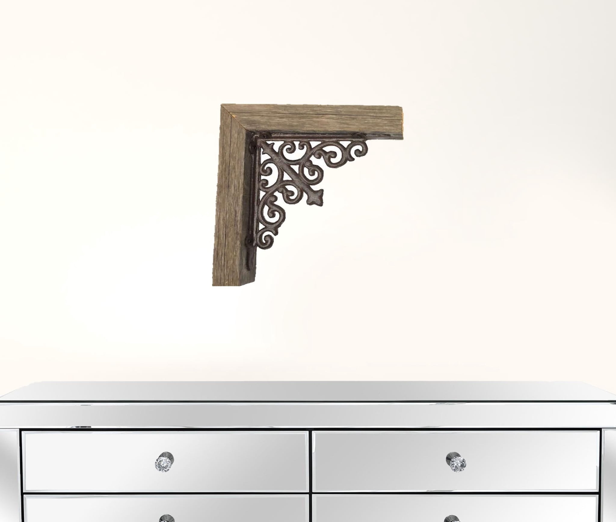 Set of 2 Weathered Gray Corbels - Walmart.com