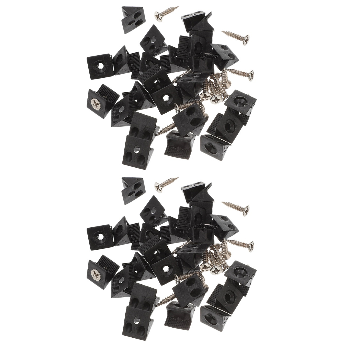 Set of 2 Wedges Back Panel Buckle Furniture Drawer Bottom Brace ...