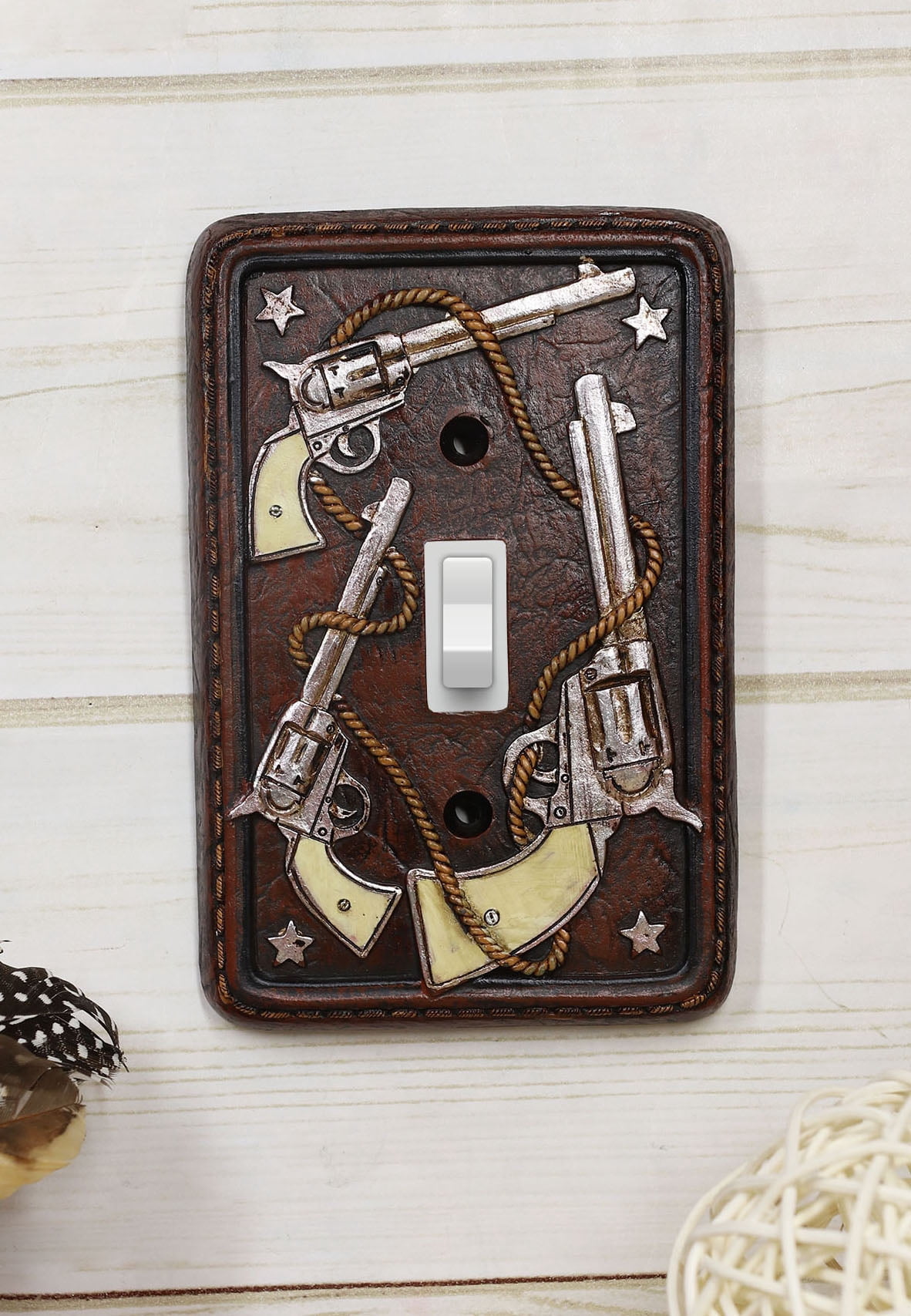 Set of 2 Western Cowboy Single Toggle Switch Wall Plates - Walmart.com