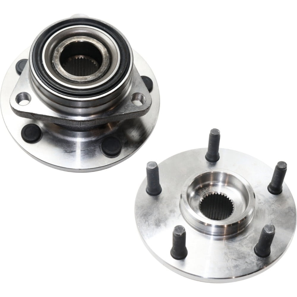 Set of 2 Wheel Hubs 2-Wheel ABS 4WD 4X4 Front Driver & Passenger Side ...