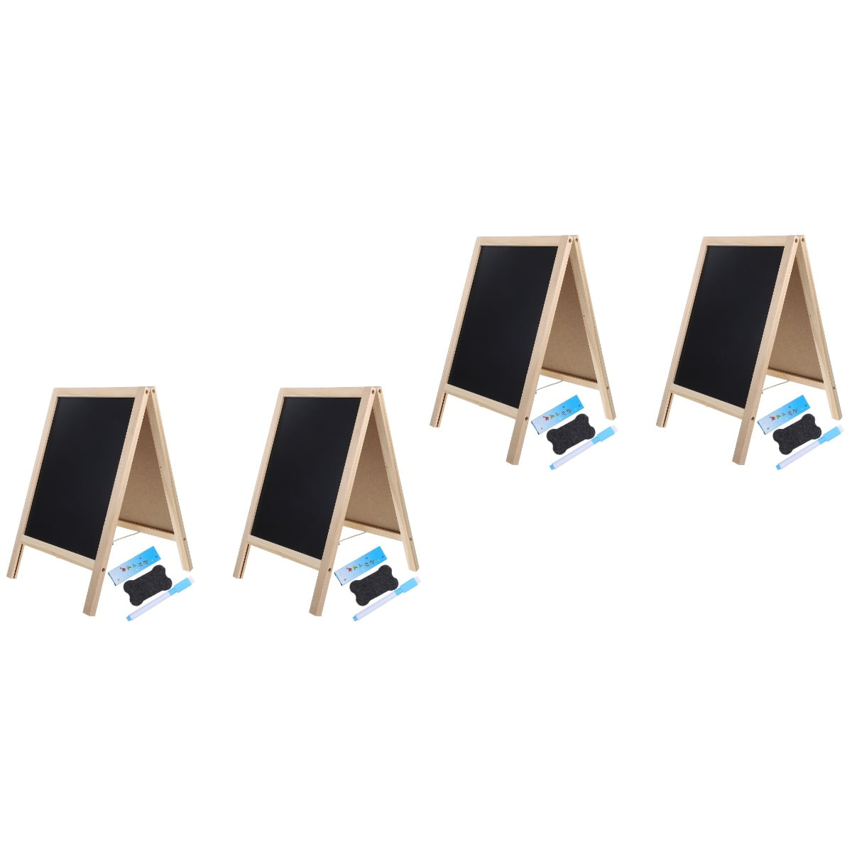 Set of 2 White Board Markers Dry Erase Chalk Small Blackboard - Walmart.com