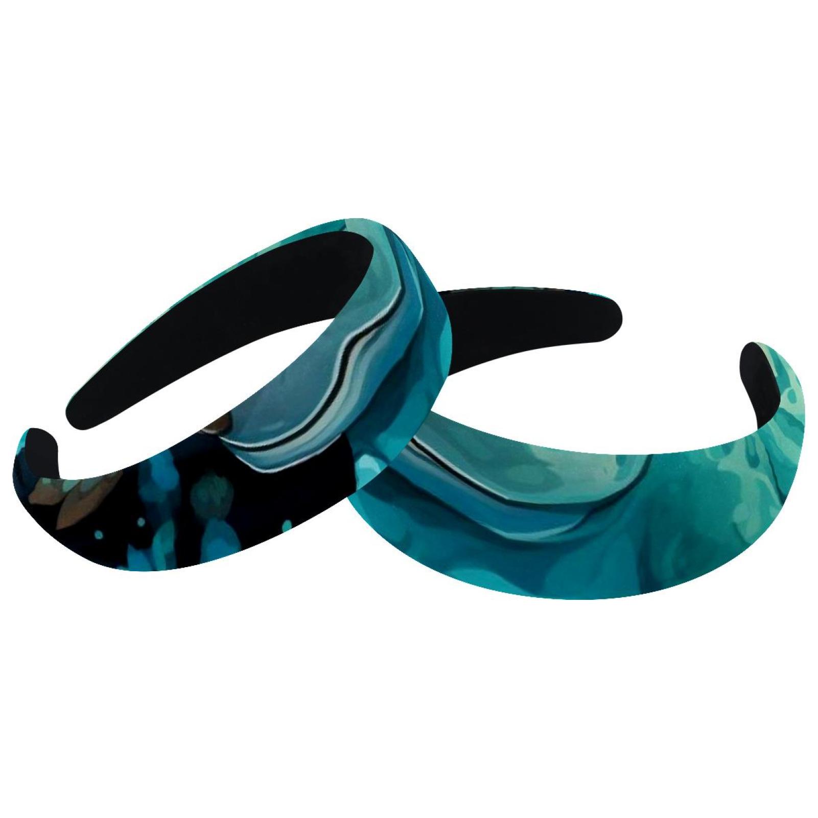 Set of 2 Wide Headbands for Women Soft Head Bands Hairbands for Women ...