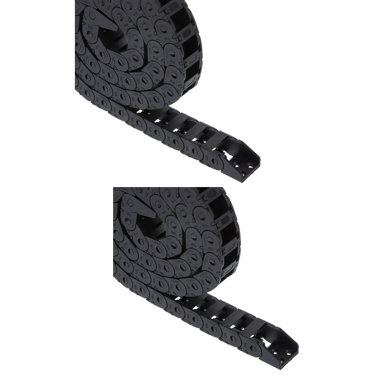 Set of 2 Wire Hole Tanks Chain Traction Cable Carrier Travel - Walmart.com