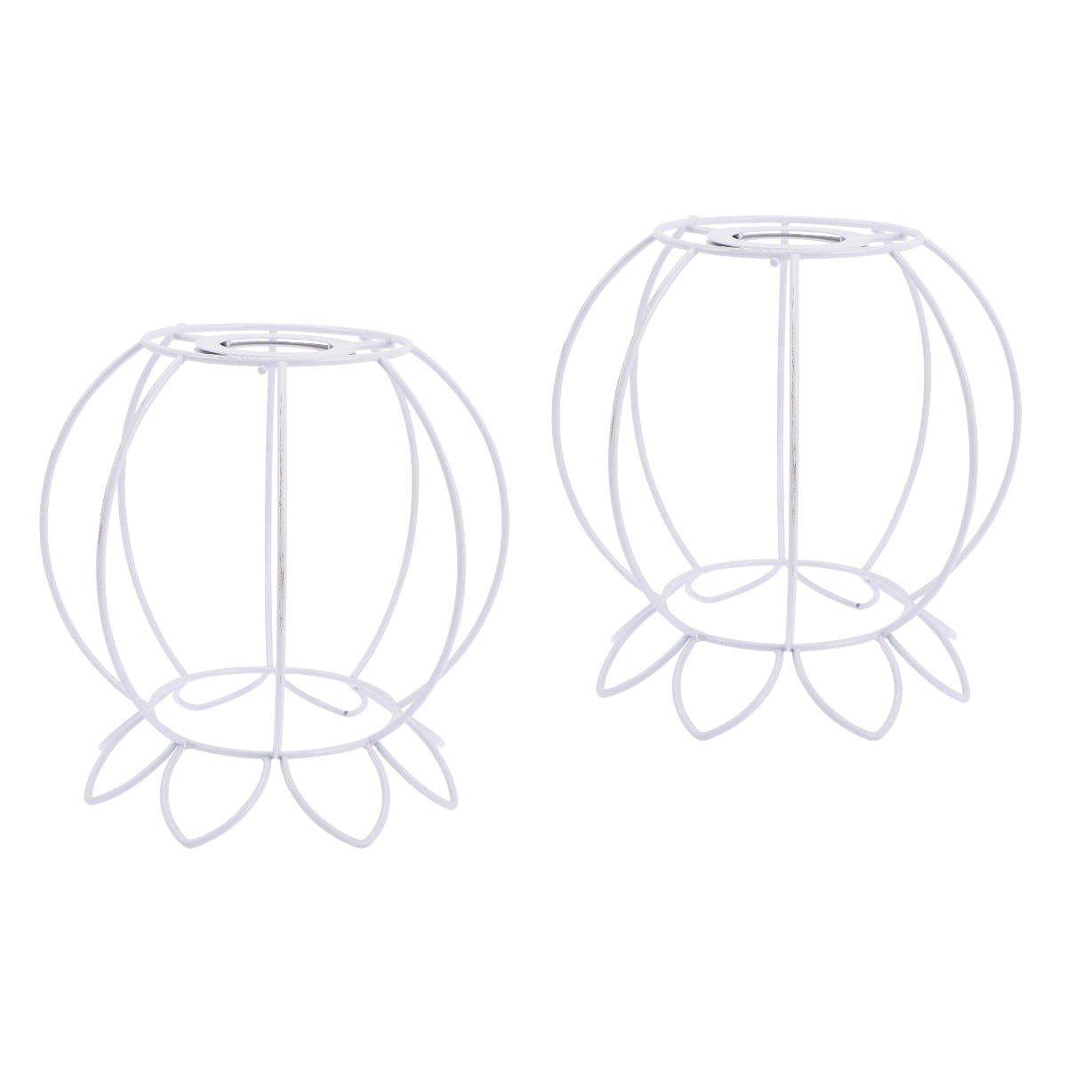 Set of 2 Wire Lamp Shade Frame Light Stand Lampshade Frame 18x18cm ...