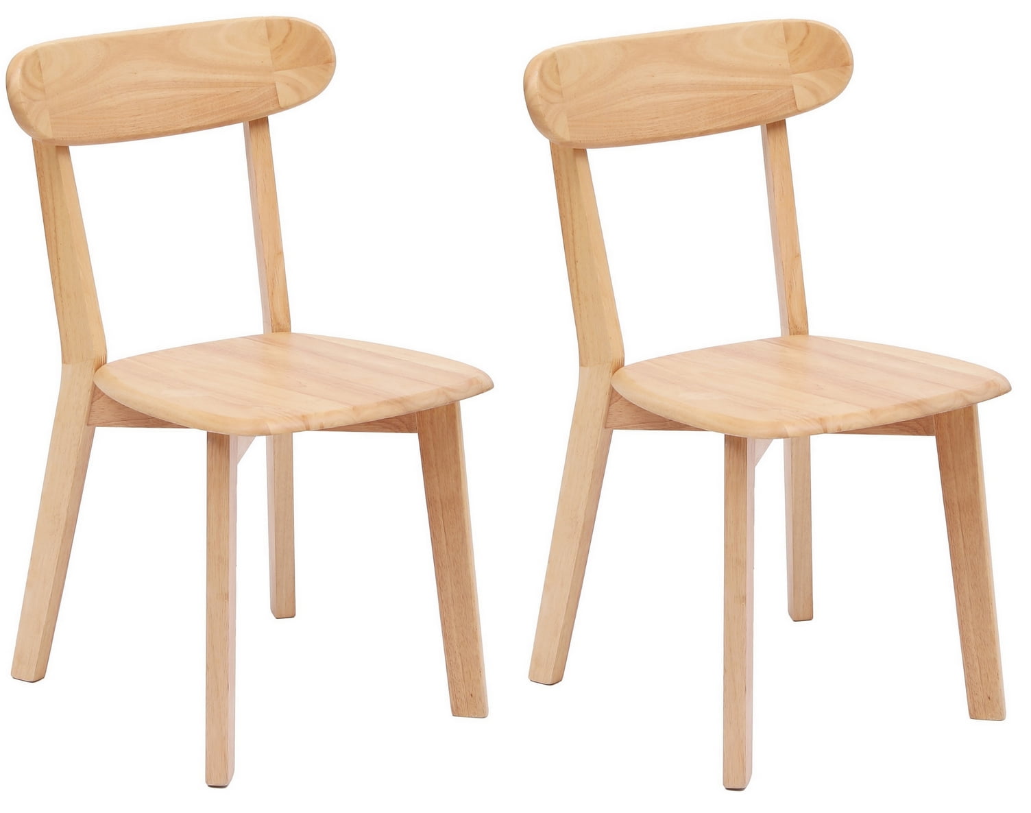 Set of 2 Solid Wood Dining Chairs Exotic Boho Dining Room - Walmart.com