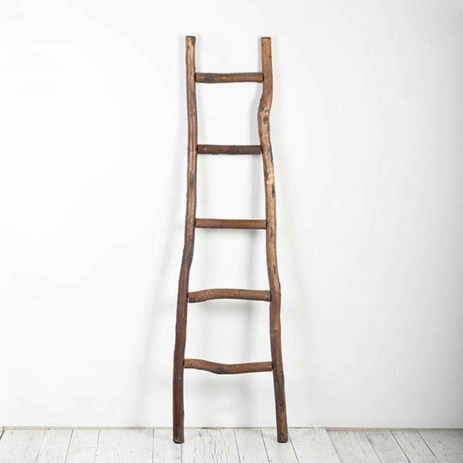 Set of 2 Wooden 5 Rung Ladder Decoration - Walmart.com