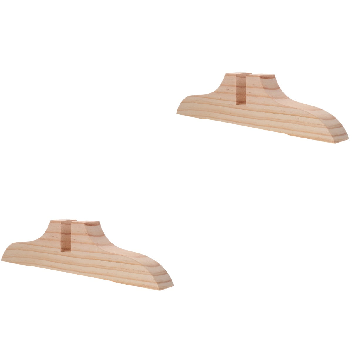 Set of 2 Wooden Screen Base Room Partition Support Brackets Room Screen ...