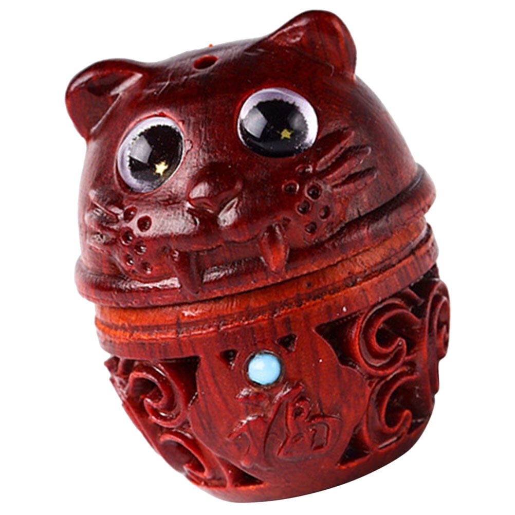 Set of 2 Wooden Tiger Crafts Car Keychains Bead Necklace Miss - Walmart.com