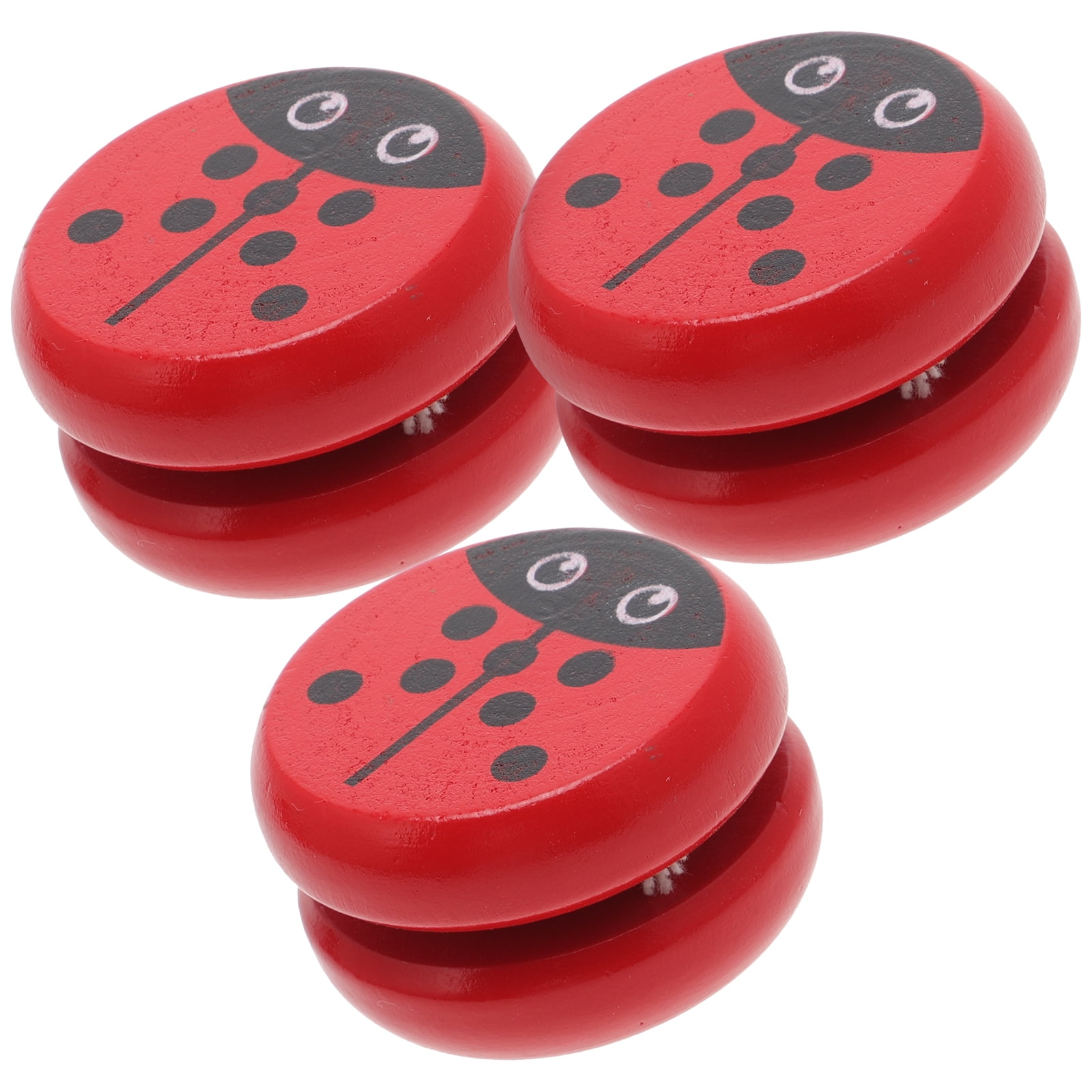 Set of 2 Wooden Yoyo Ball Kids Translucent Toy Toys Toddler - Walmart.com