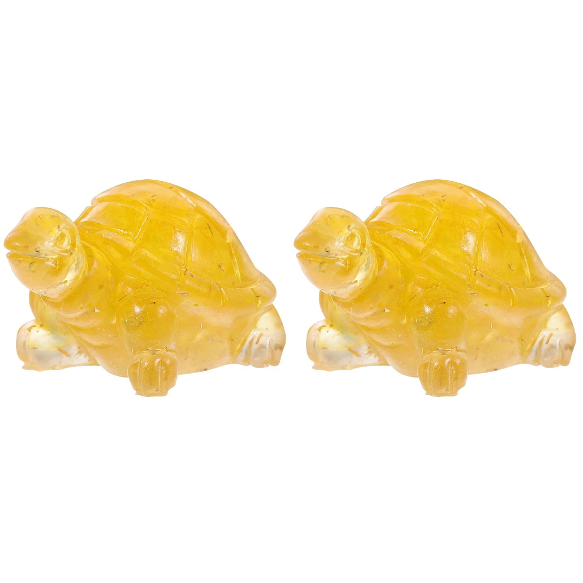 Set of 2 Work Desk Decor Turtle Ornament Animal Plant Pots Figurines ...