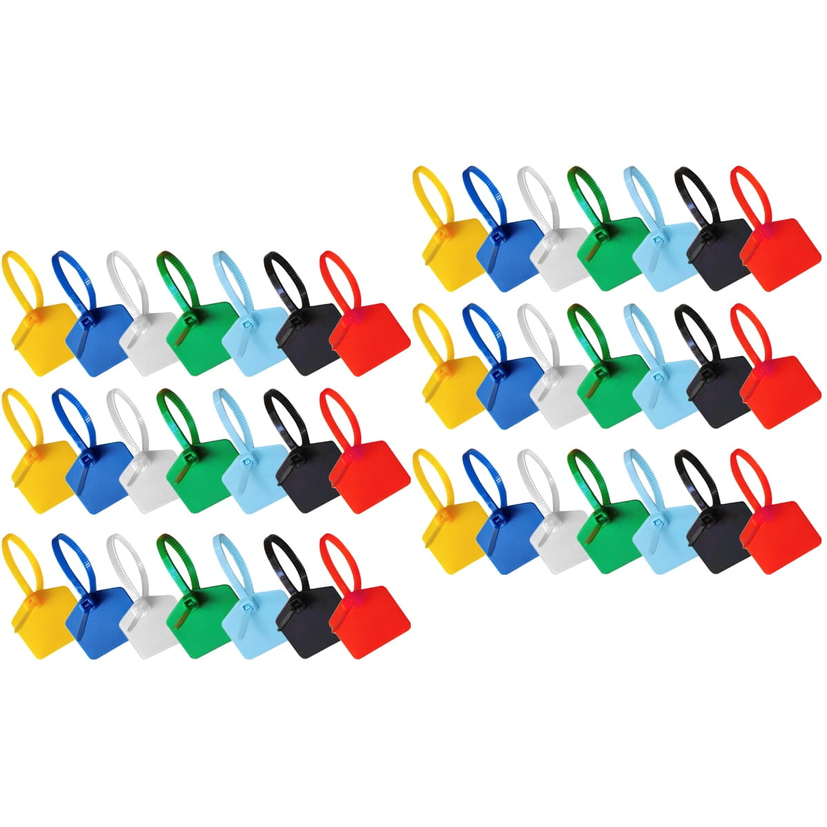 2 Pack Nylon Cable Tie Straps Label Mark Tags White Zip Ties Labels ...