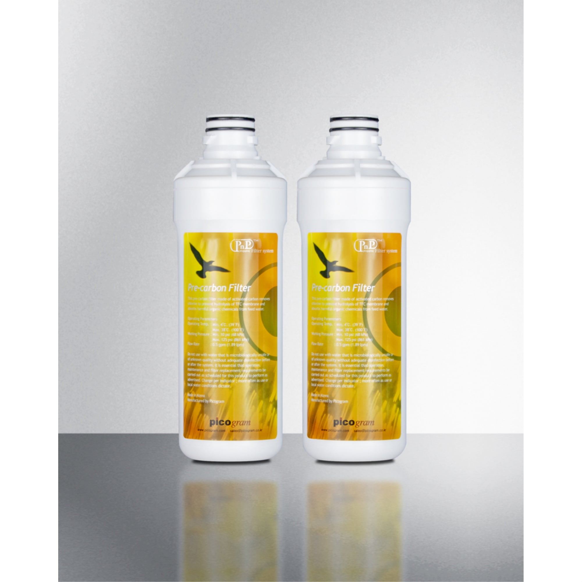 Set of 2 water purification filters for use with BIM100 icemaker ...