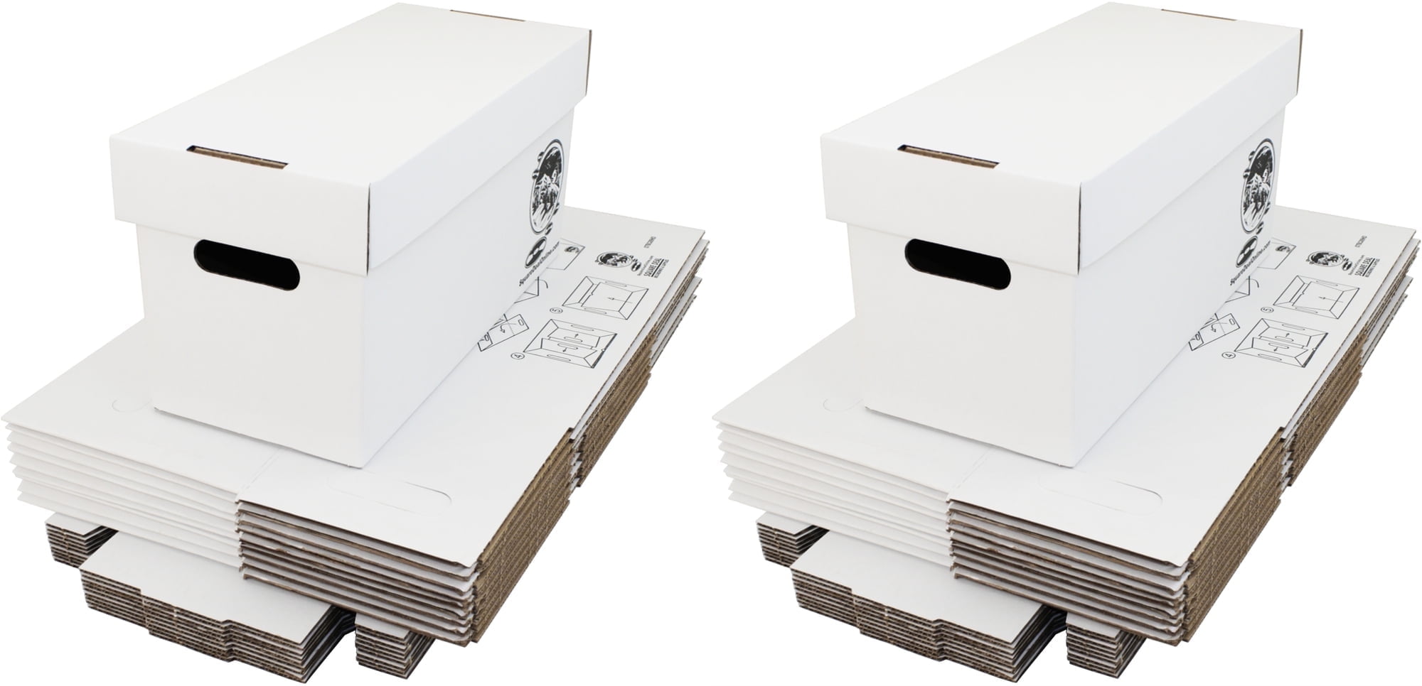 Durable Set of 20 - 7 inch Vinyl Record Storage Boxes - Sturdy ...