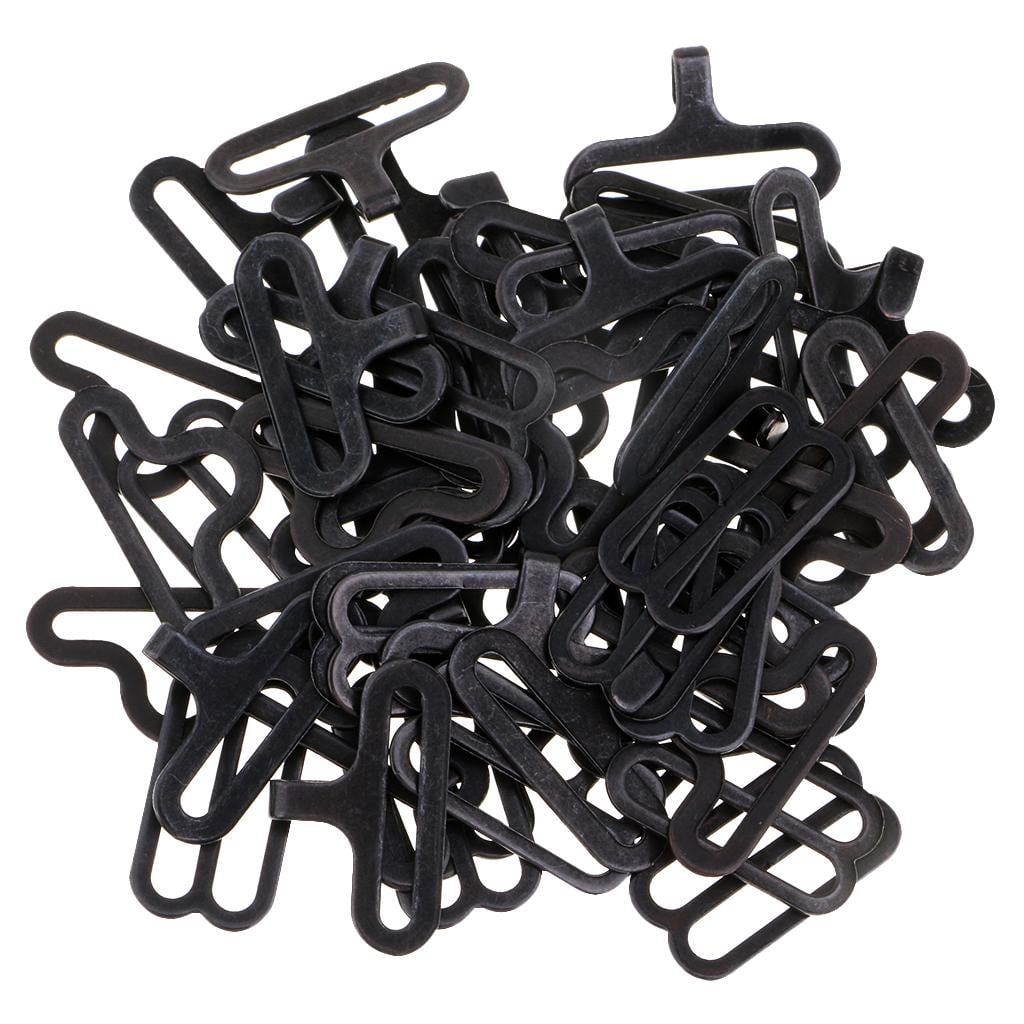 Set of 20 Adjustable Bow Tie Hardware Clips Black - Walmart.com