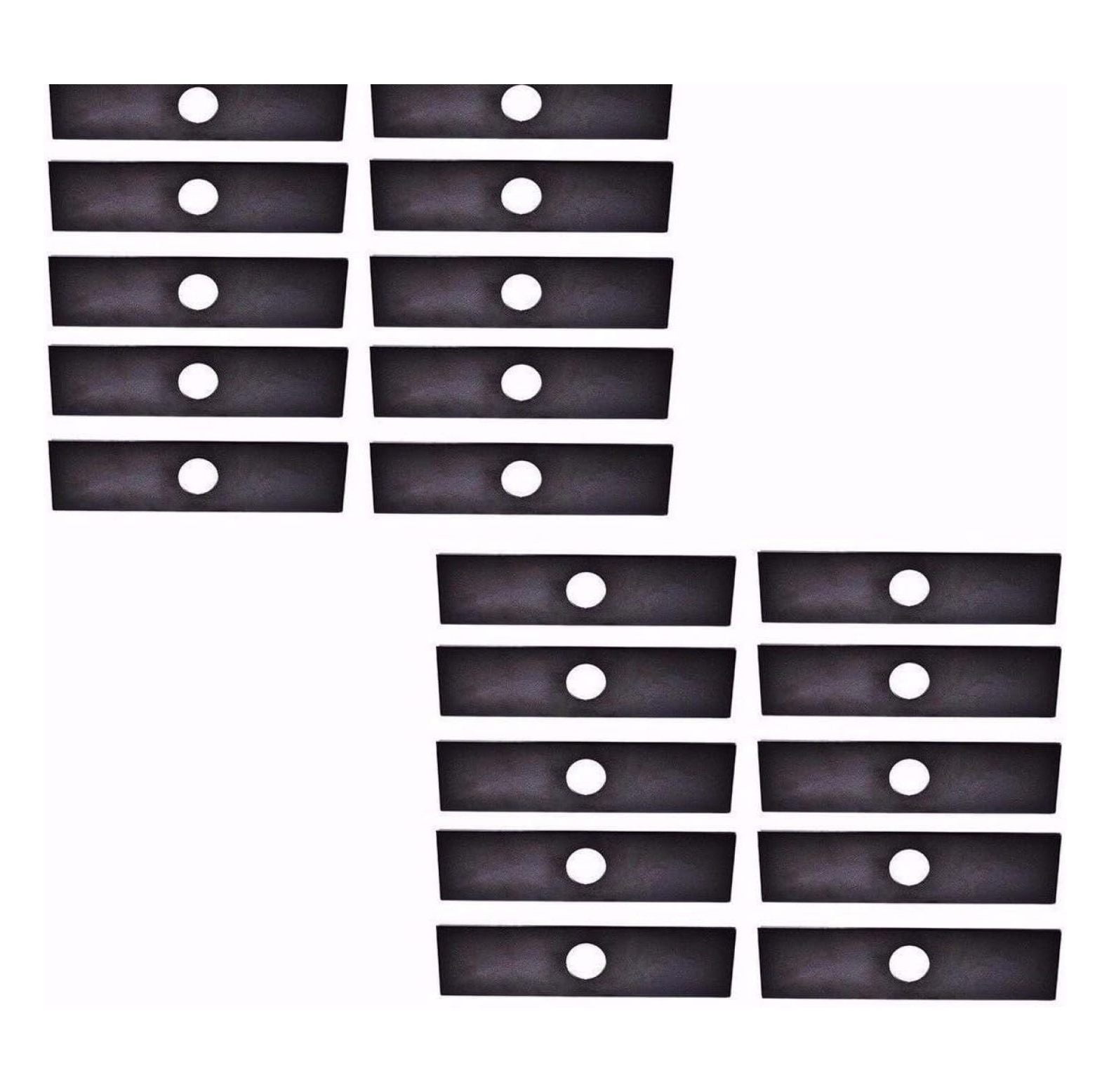 Set of 20 Edger Blades 8 Inch X 2 Inch Replaces 720237001 4133 713 4102 ...