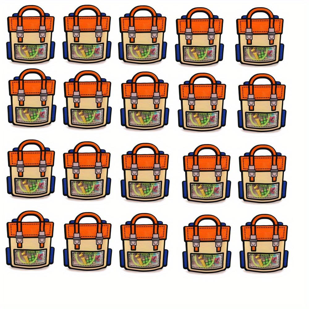 Set of 20 Gift Bags - Bulk Goodie Orange Bag for Candy, Snacks, or ...
