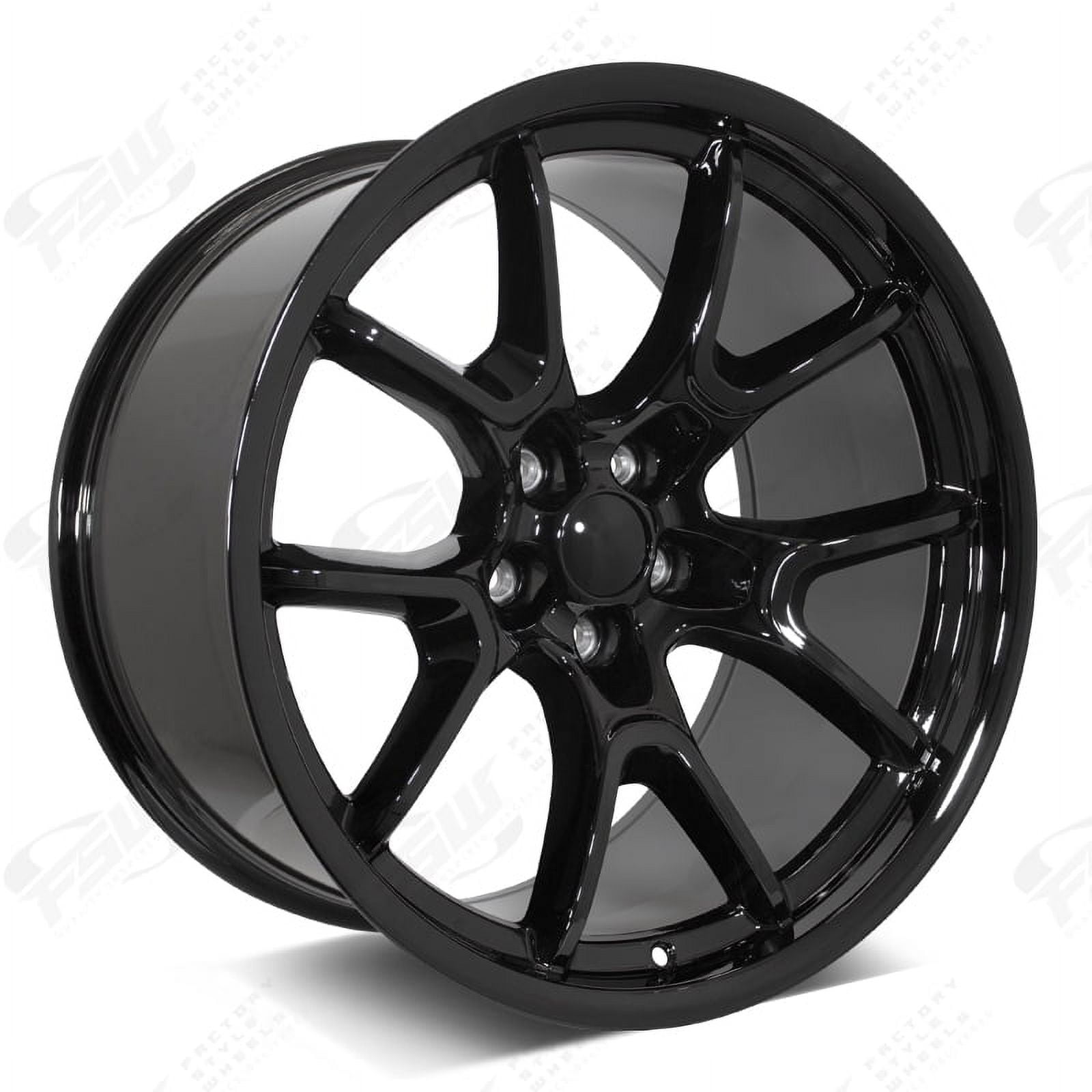 Set of 20" Gloss Black Flow Forged Anniversary Style Wheels for Dodge ...