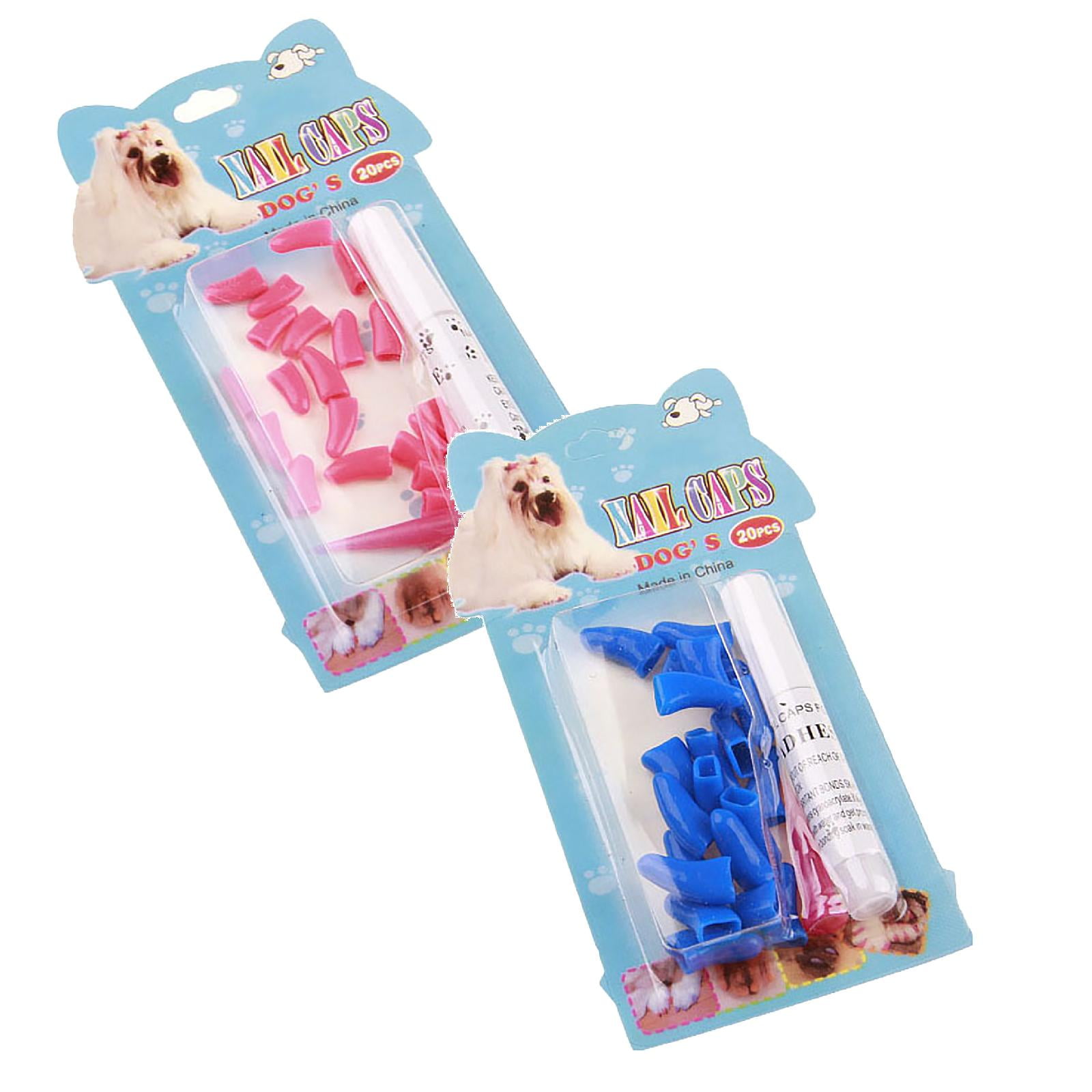 Set of 20 PCS Cat Nail Caps Claws Caps Soft Comfortable Cat Nail Covers ...