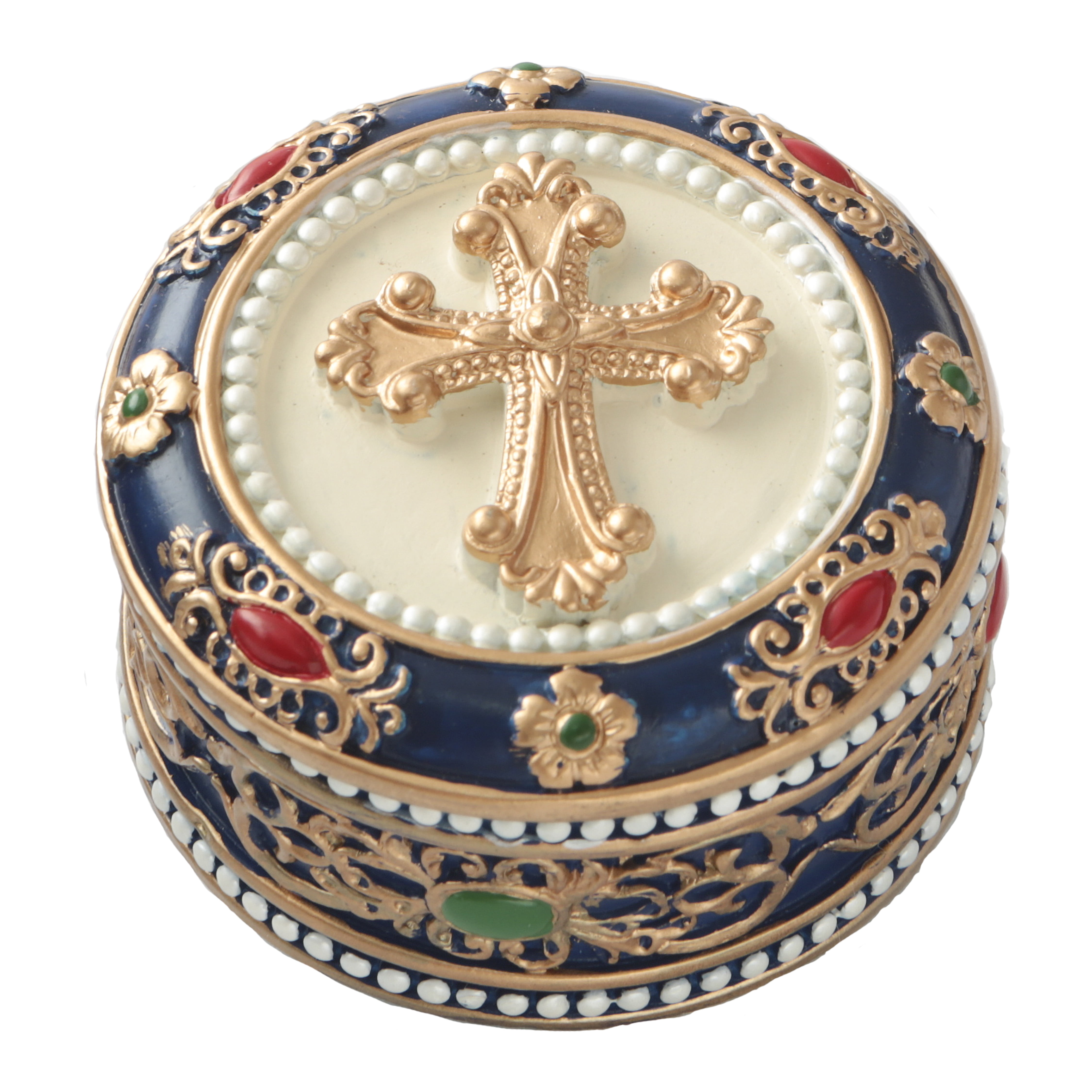 Set of 20 Religious Gold Cross themed Rosary/mini Jewelry Boxes ...