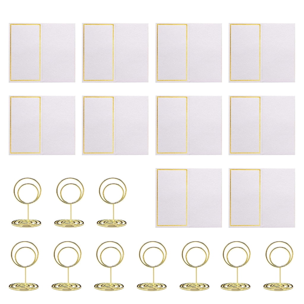 Set of 20 Round Shaped Table Number Holders for Wedding Celebrations ...