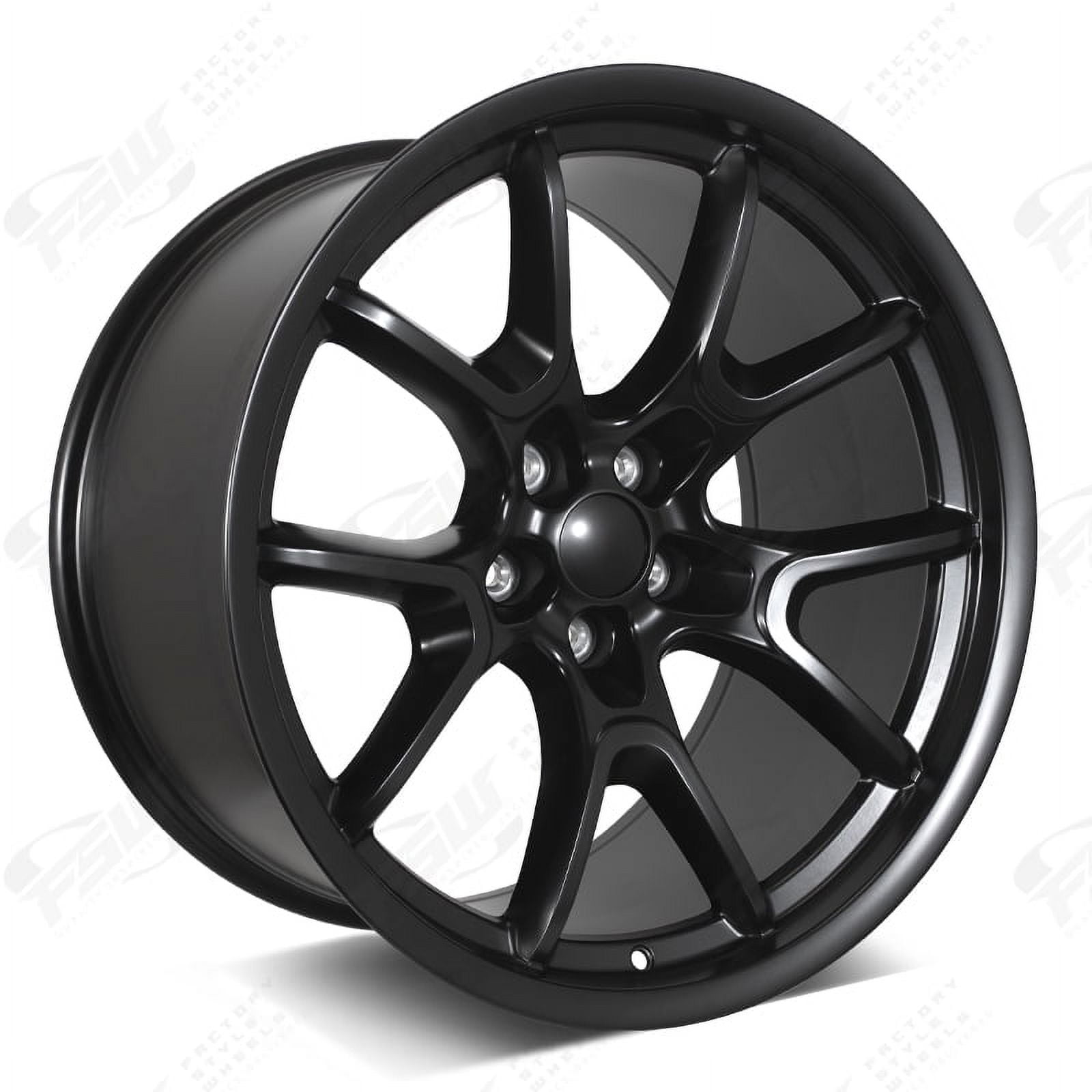 Set of 20" Satin Black Flow Forged Anniversary Style Wheels for Dodge ...