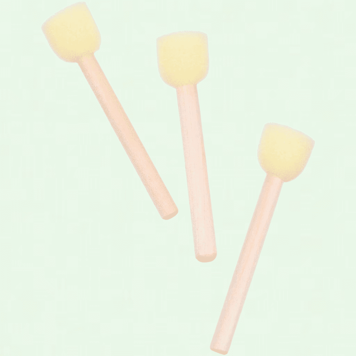 20pcs Sponge Foam Brush Set, Round Sponge Kids Tool for Painting Crafts ...