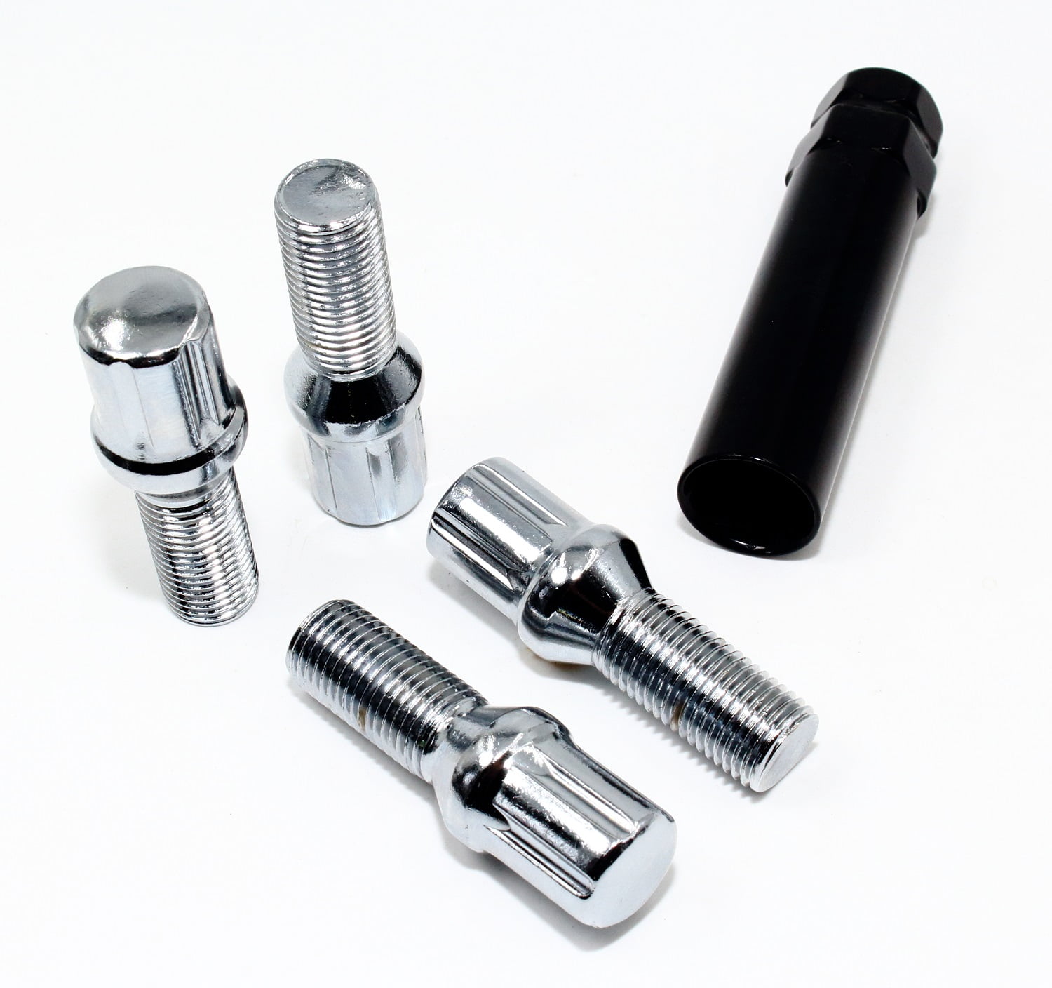 Set of 20 Veritek 14x1.5mm Chrome 28mm Thread Spline Drive Conical Seat ...