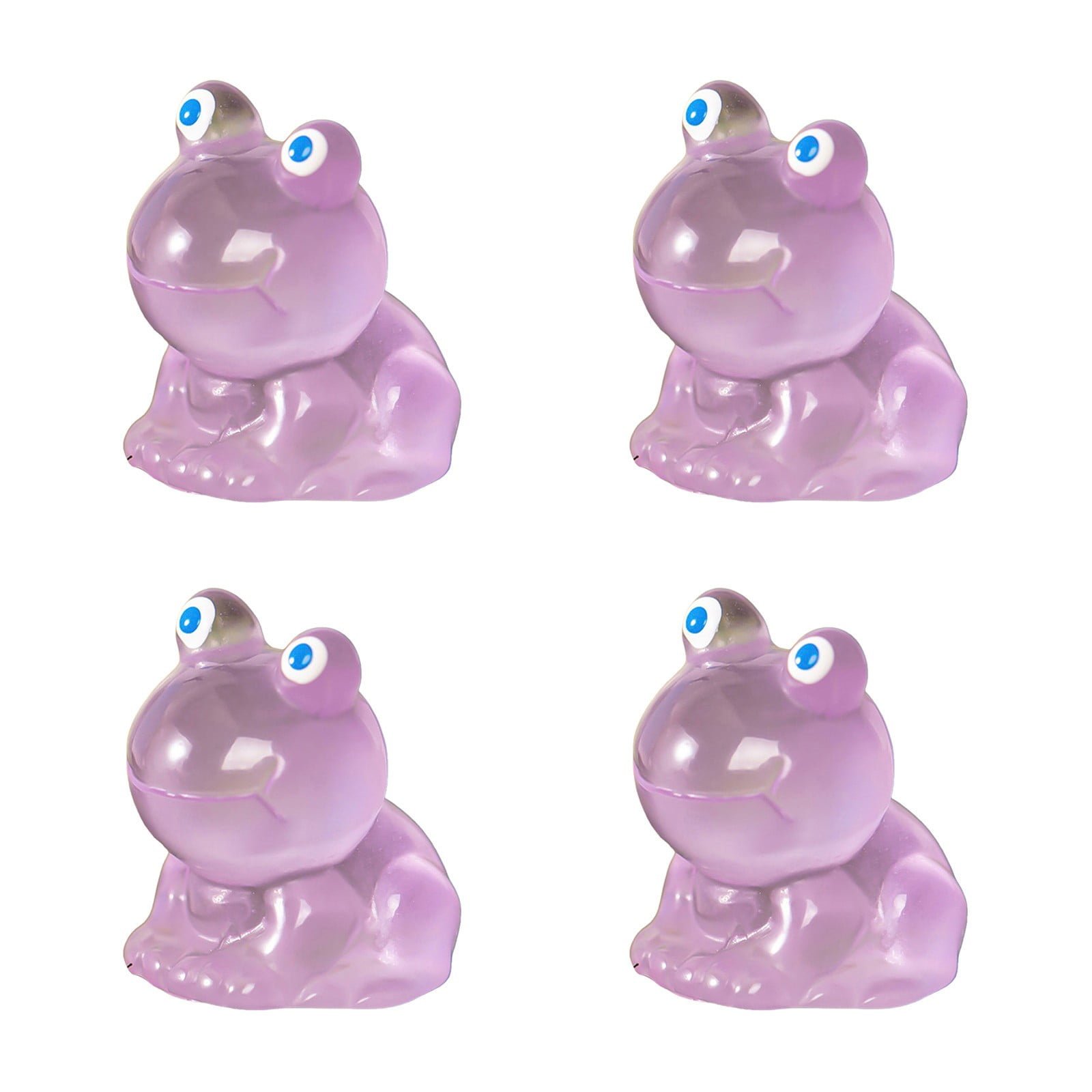 Set of 200 Mini Glow - in - the - Dark Resin Frog Garden Decorations ...