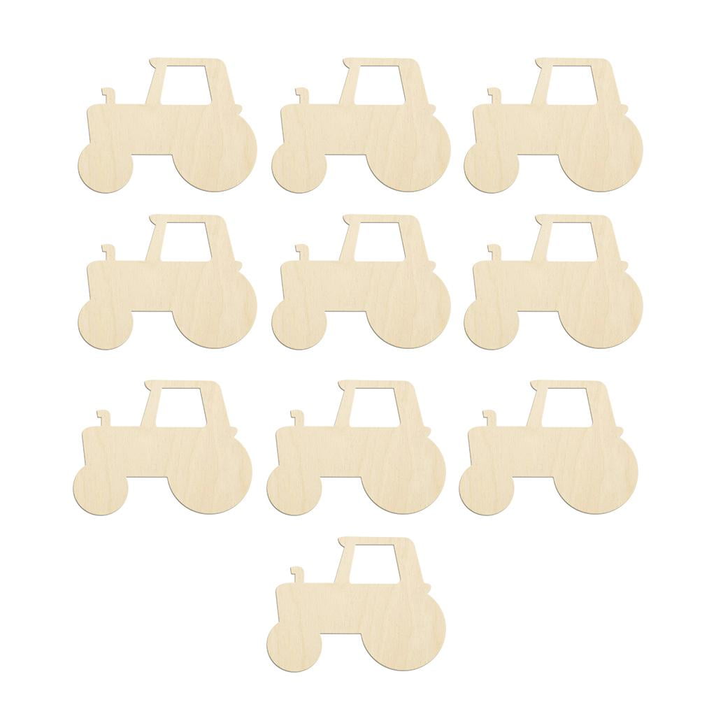 Set of 20pcs Wooden Tractor Cutouts, Wooden Chips Perfect for and ...