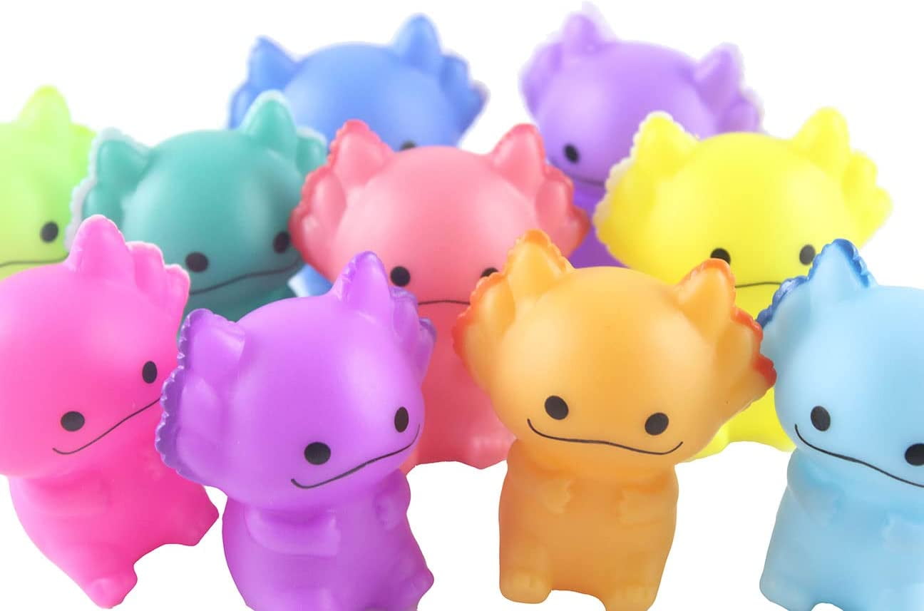 24pc Mini Assorted Axolotl Figurines Set - Cute Toys, Ideal for Decor ...