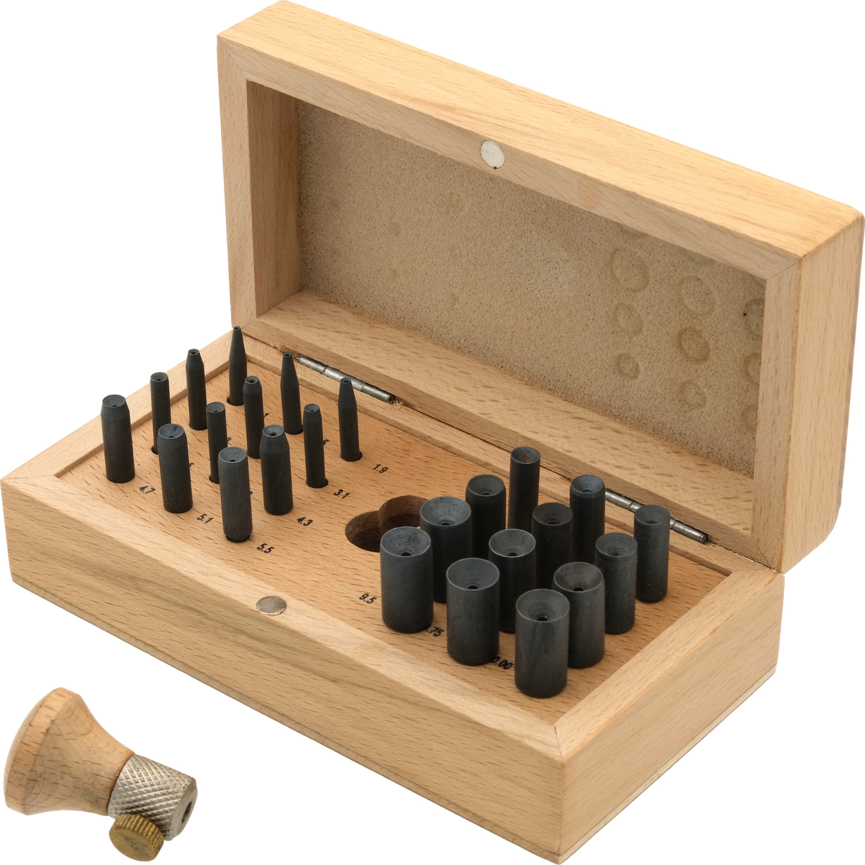 Set of 24 Bezel Setting Punches in Wooden Box - Walmart.com