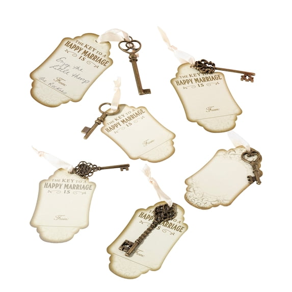 Set of 24 Bronze Key Tags - Walmart.com