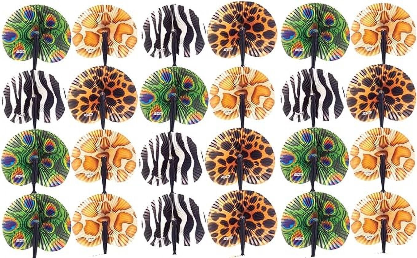 Set of 24 Folding Pocket Fan - Classic Mini Handheld Paper Fan ...
