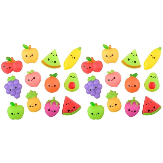 Set of 24 Fruit Mochi Squishy - Adorable Cute Kawaii - Cute ...
