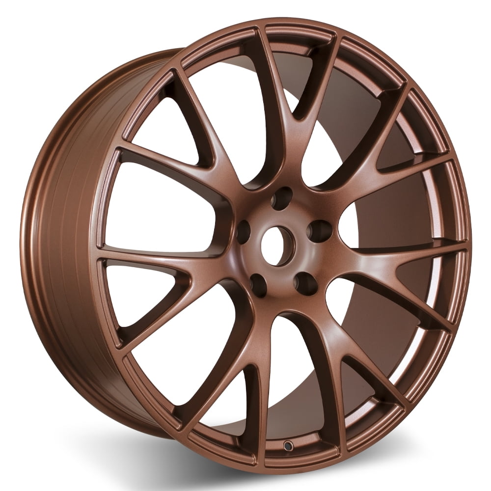 Set of 24" Matte Bronze Hellcat Style Wheels for Dodge RAM 1500, 5x139 ...
