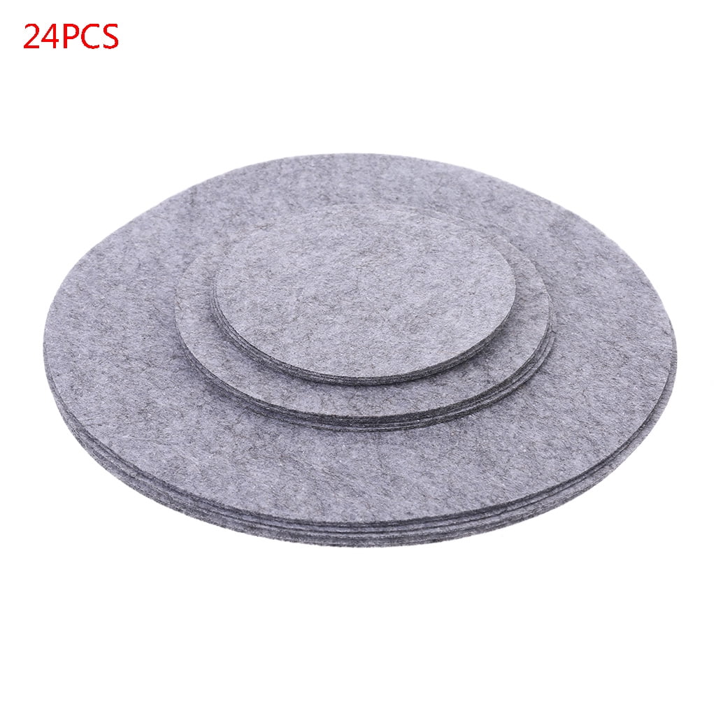 Set of 24 Soft Felt Plate Dividers 3 Sizes Pan Separator Pads Cookware ...