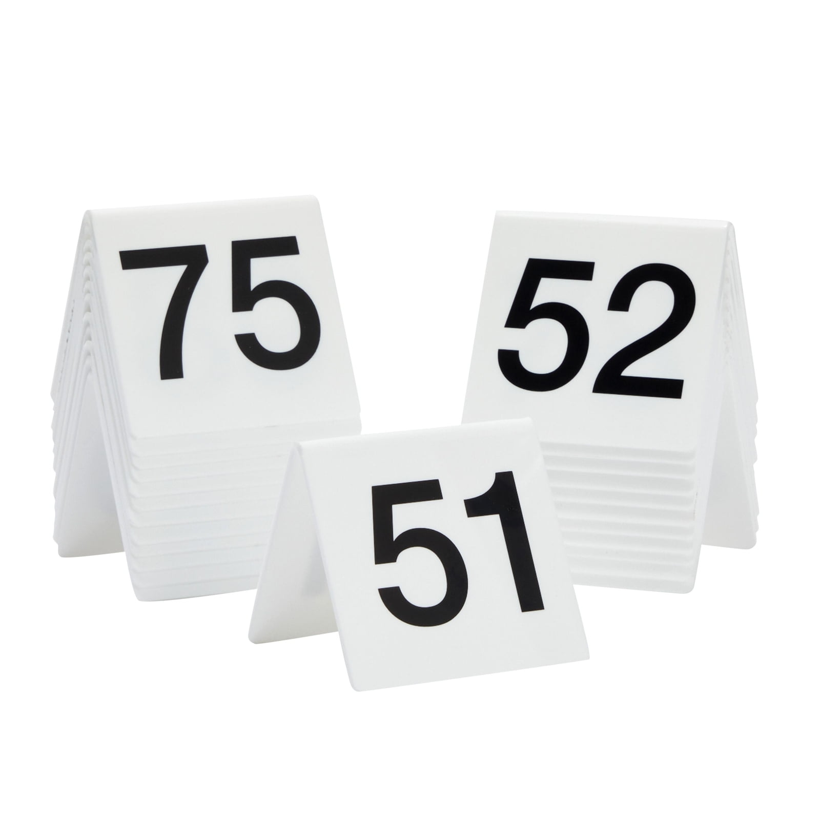 Set of 25 Acrylic Table Numbers for Wedding Reception, Plastic Tent ...