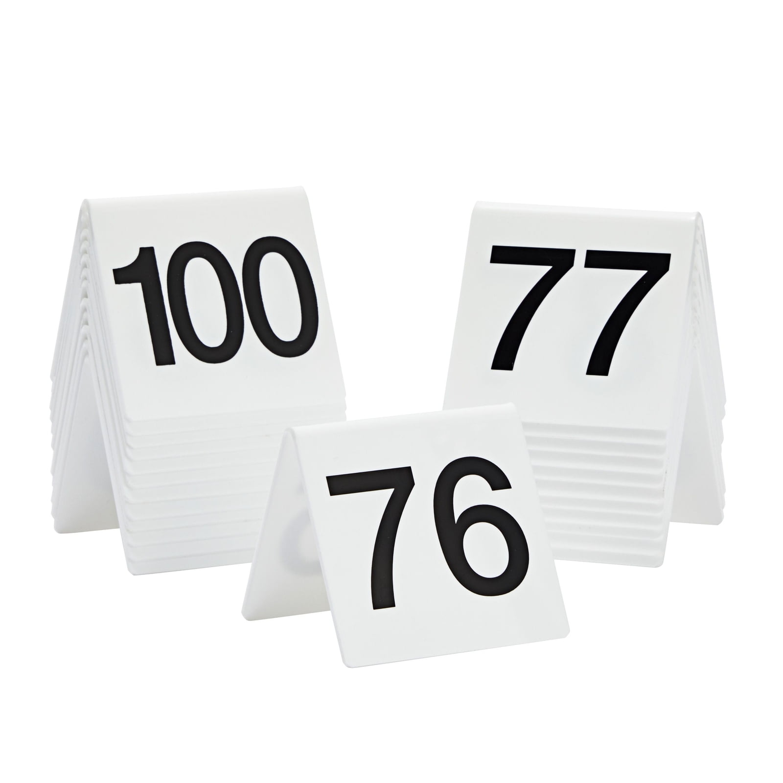 Set of 25 Acrylic Table Numbers for Wedding Reception, Plastic Tent ...