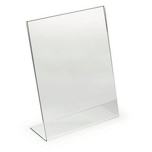 25 Clear Acrylic Photo Holders, 8-1/2"w x 11"h, Slant Lucite Frames ...