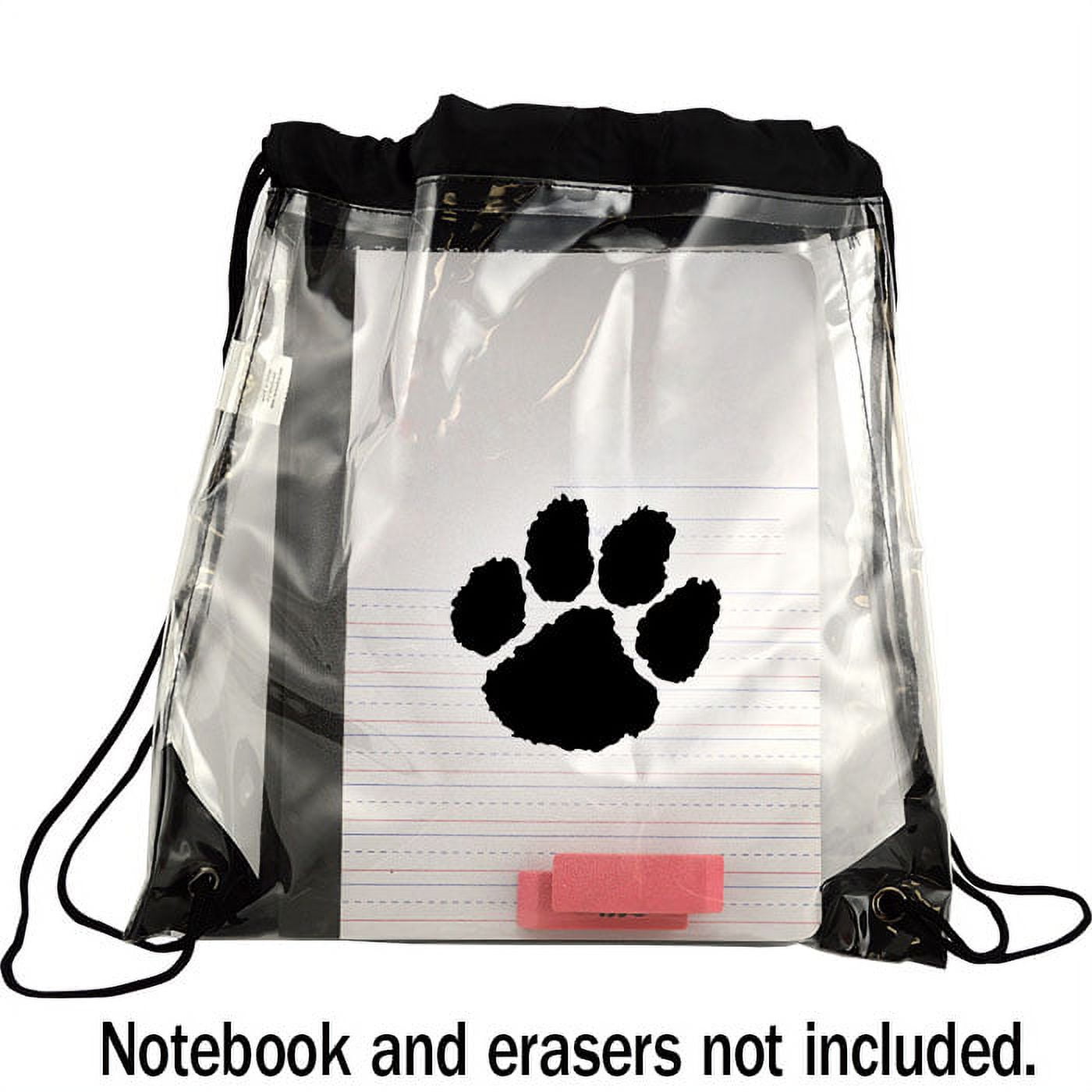Set of 25 Clear Stadium Bags - Mini Sportpack with Paw - Walmart.com