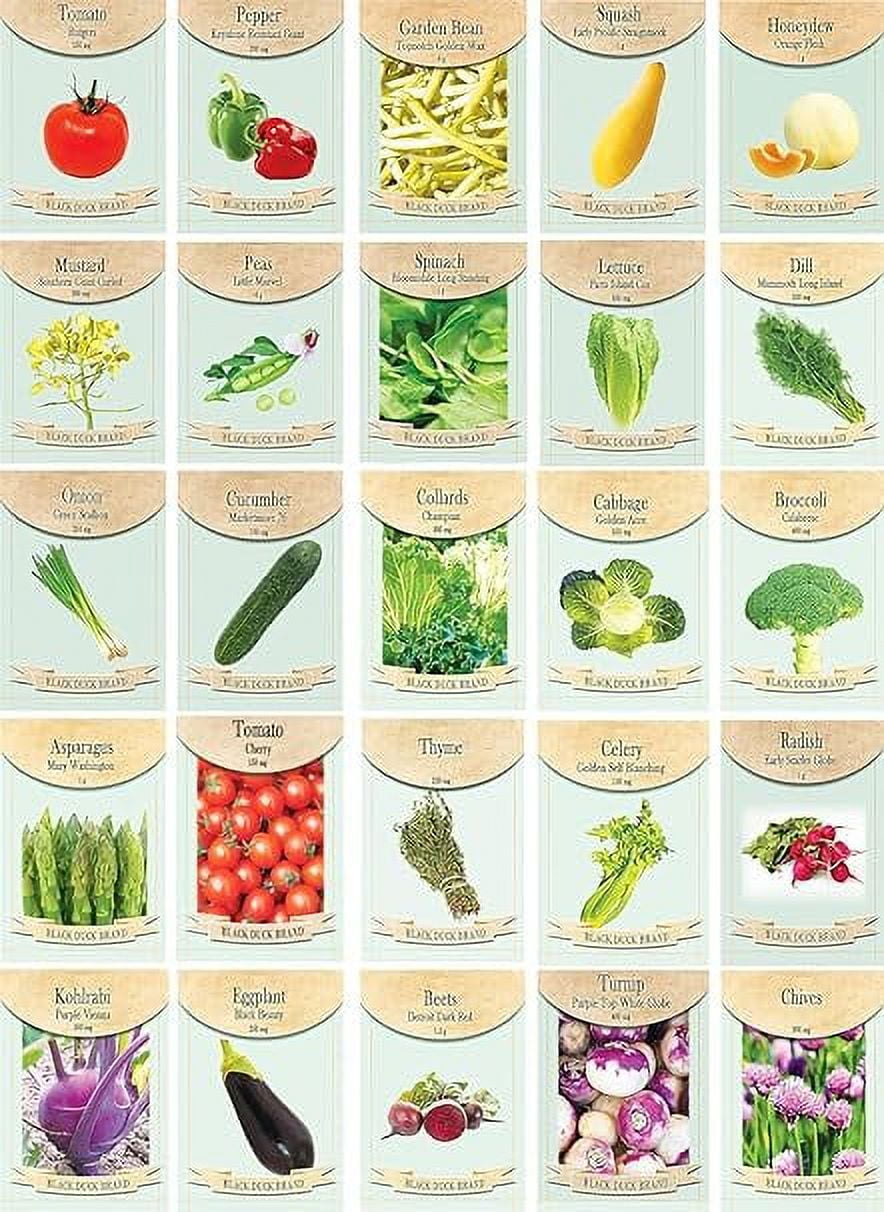 Set of 25 Premium Deluxe Seed Kits - Features Premade Packs of Our Best Seeds - Help Local ...