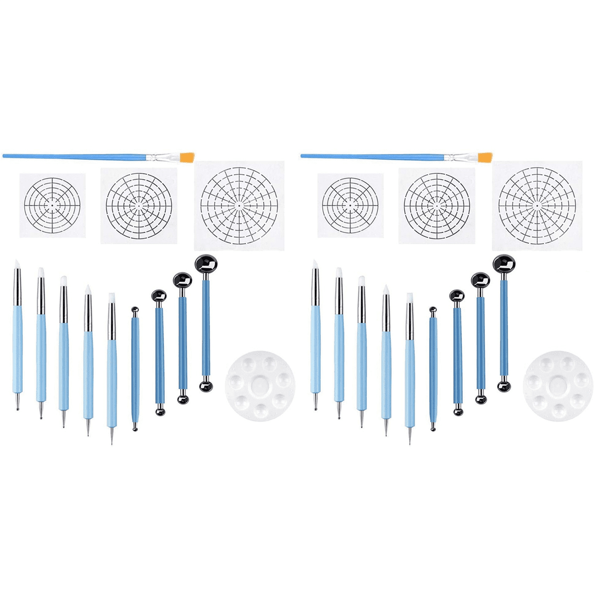 Set of 28 Mandala Dotting Stencil Tools Rock Painting Kit Include ...