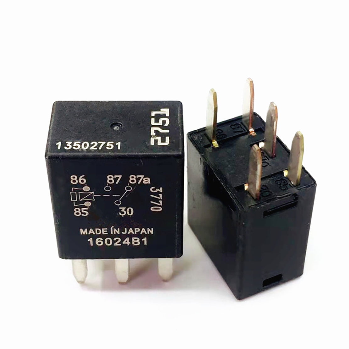 2PCs Black OEM 13502751 Mini Micro Auto Car Relay Compatible for GM ...