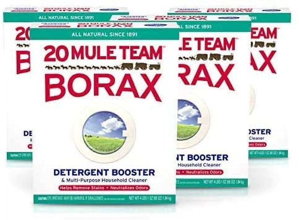 20 Mule Team Borax All Natural Laundry Detergent Booster & Multi ...