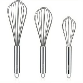 8 inches 3 Pack Wire Whisks for Household Purposes Pack of Stainless ...